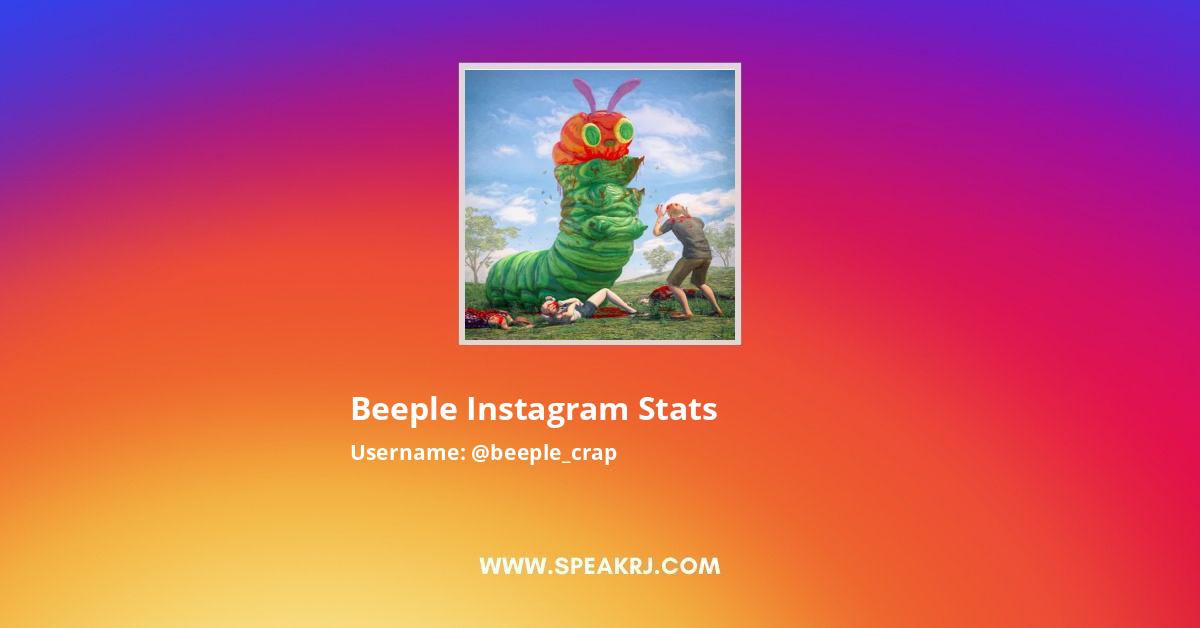 beeple Instagram Followers Statistics / Analytics - SPEAKRJ Stats