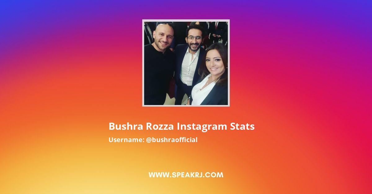 Bushra Rozza Instagram Followers Statistics / Analytics - SPEAKRJ Stats