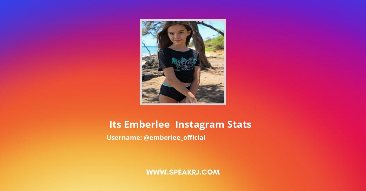 Emberlee_official Instagram Followers Statistics / Analytics - SPEAKRJ ...