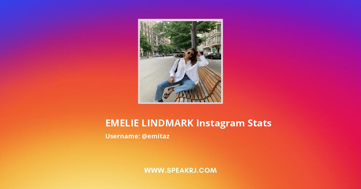 EMELIE LINDMARK Instagram Followers Statistics / Analytics - SPEAKRJ Stats