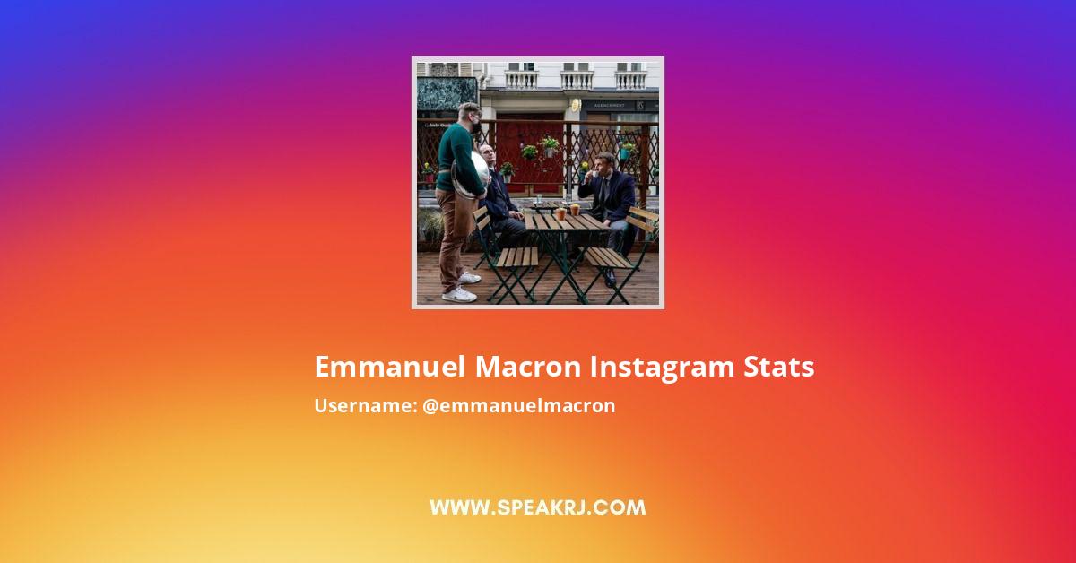 Emmanuel Macron Instagram Followers Statistics / Analytics - SPEAKRJ Stats