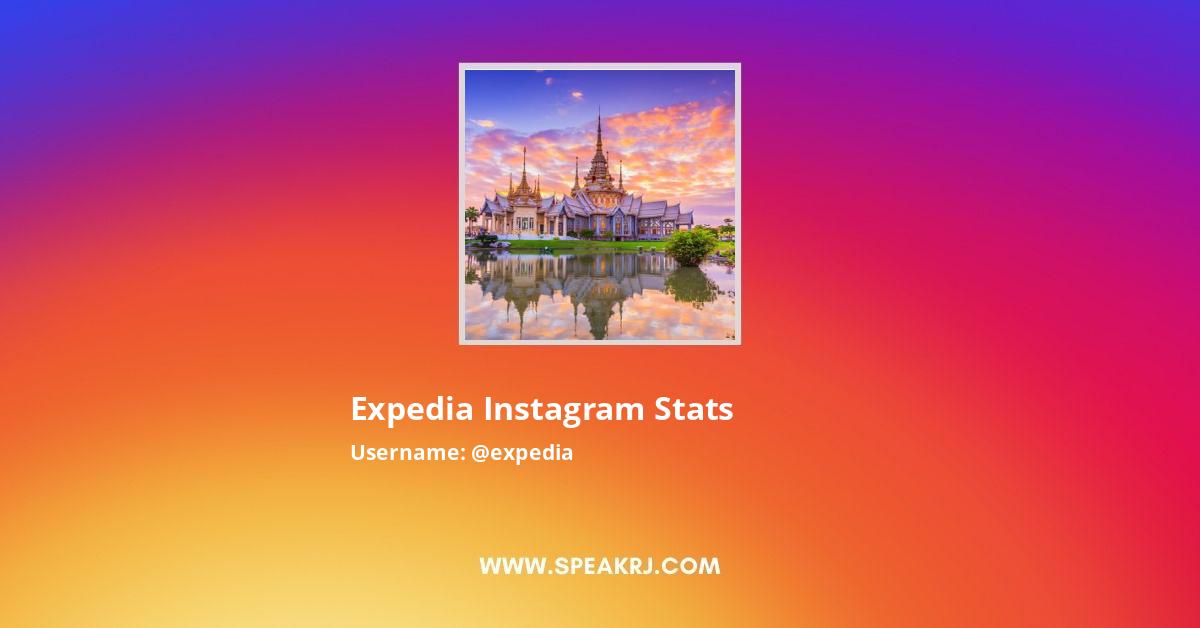 Expedia Instagram Followers Statistics / Analytics - SPEAKRJ Stats