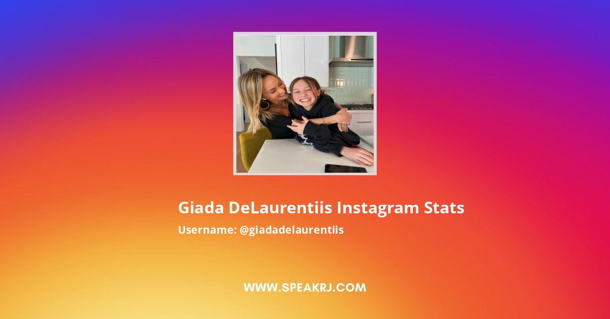 Giada DeLaurentiis Instagram Followers Statistics / Analytics - SPEAKRJ ...