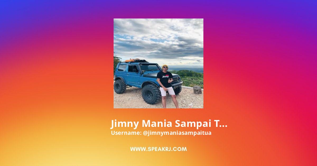 Jimny Mania Sampai Tua Instagram Followers Statistics / Analytics - SPEAKRJ Stats