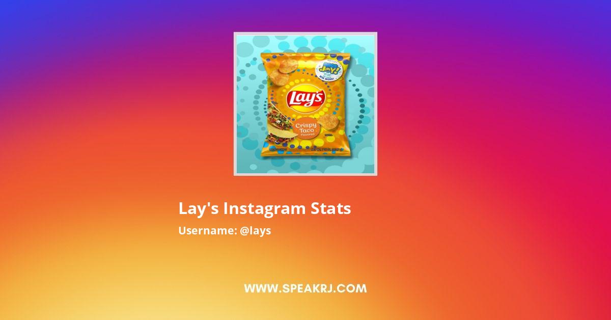 Lay's Instagram Followers Statistics / Analytics - SPEAKRJ Stats