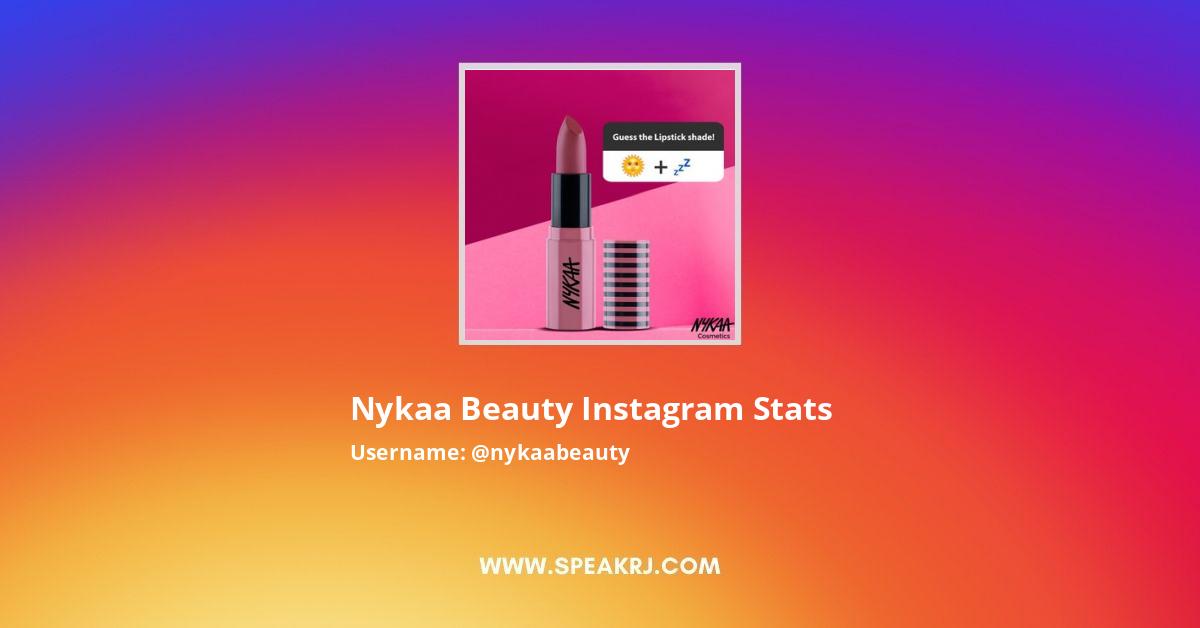 Nykaa Beauty Instagram Followers Statistics / Analytics - SPEAKRJ Stats