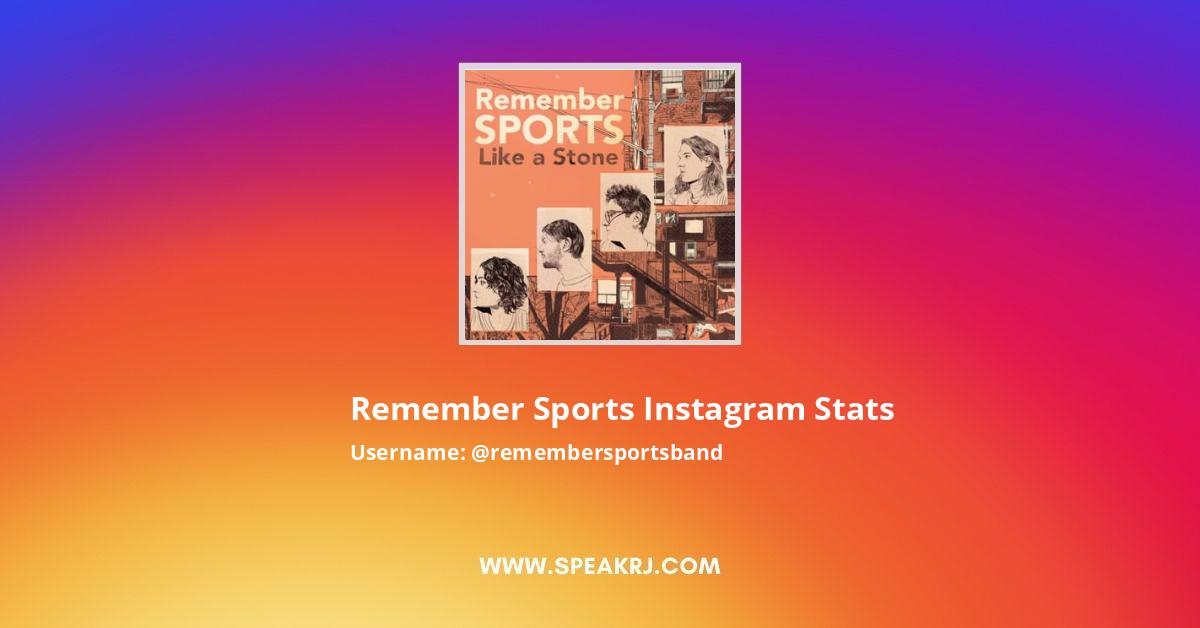 Remember Sports Instagram Followers Statistics / Analytics - SPEAKRJ Stats