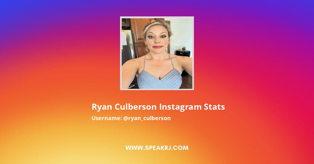 Ryan Culberson Instagram Followers Statistics / Analytics - SPEAKRJ Stats