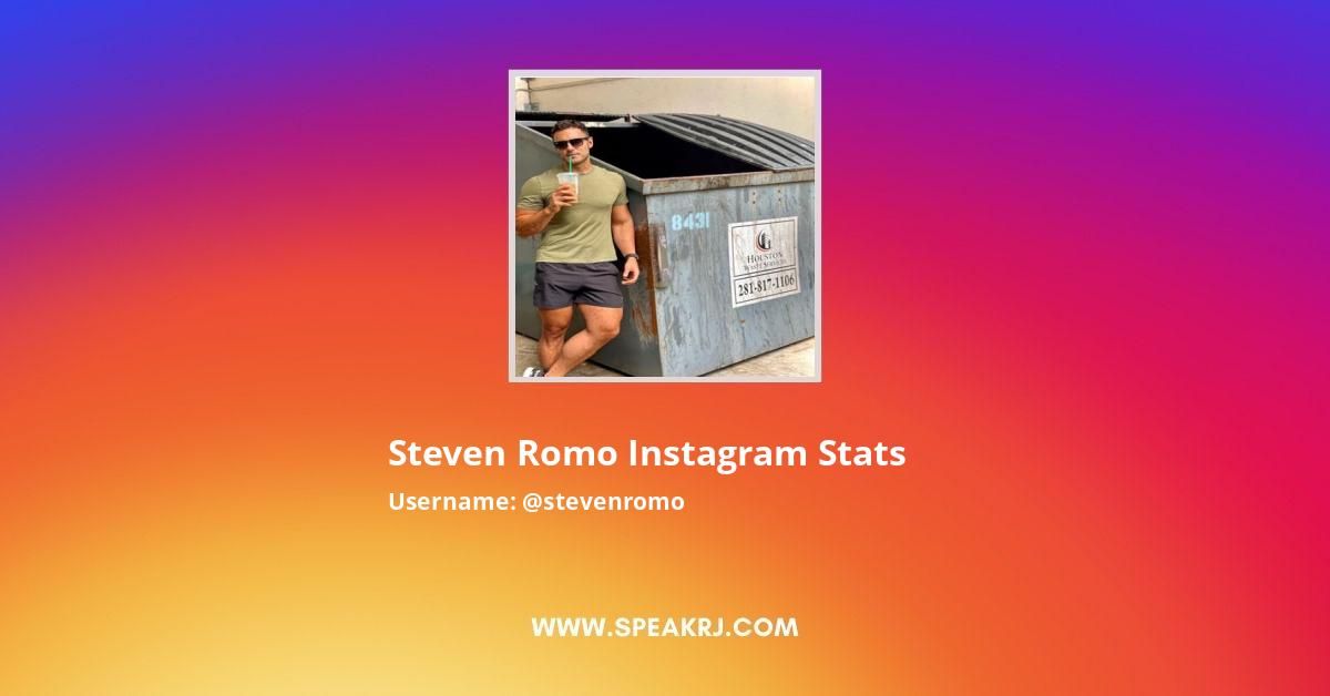 Steven Romo Instagram Followers Statistics / Analytics - SPEAKRJ Stats