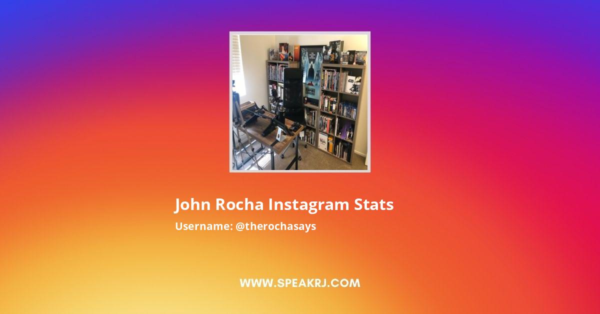 John Steven Rocha Instagram Followers Statistics / Analytics - SPEAKRJ ...