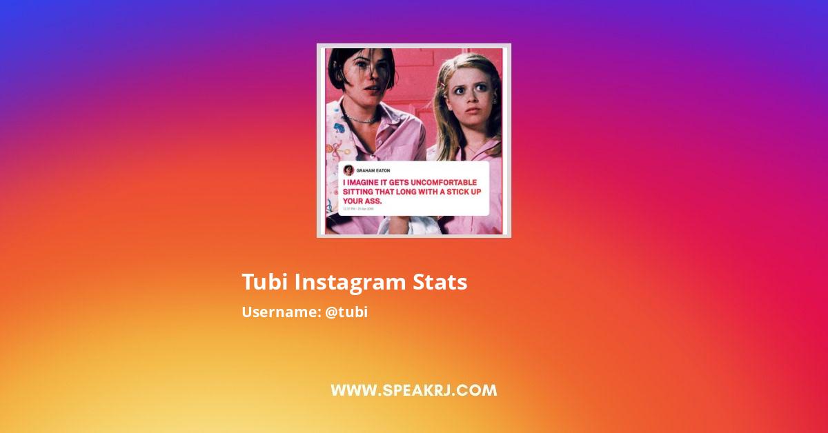Tubi Instagram Followers Statistics / Analytics - SPEAKRJ Stats