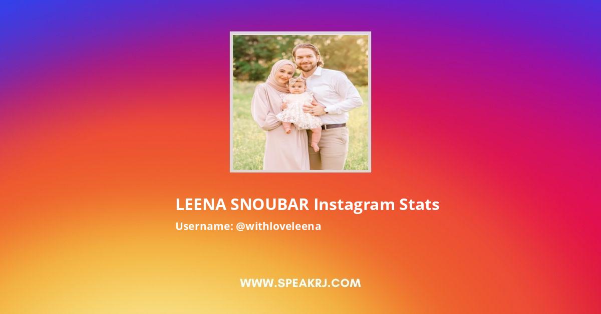 LEENA SNOUBAR Instagram Influencer Marketing Stats - SPEAKRJ Stats