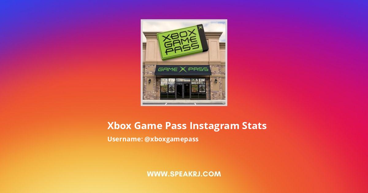 Xbox Game Pass Instagram Followers Statistics / Analytics - SPEAKRJ Stats