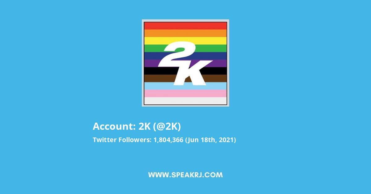 2K Twitter Followers Statistics Analytics SPEAKRJ Stats
