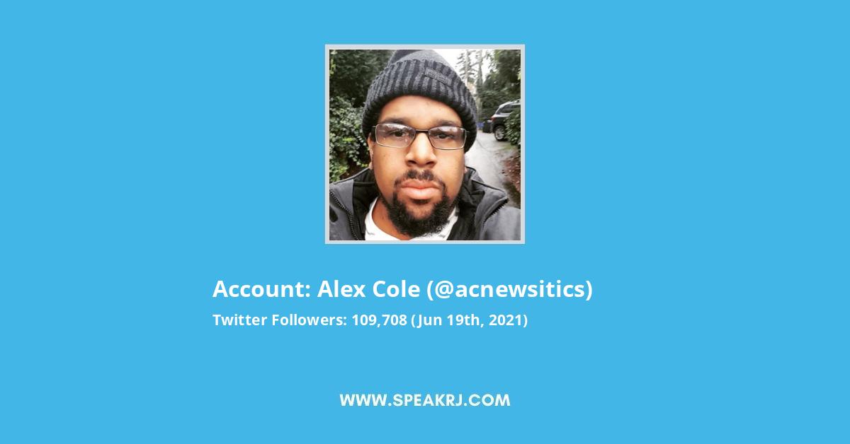 Alex Cole Twitter Followers Statistics / Analytics - SPEAKRJ Stats