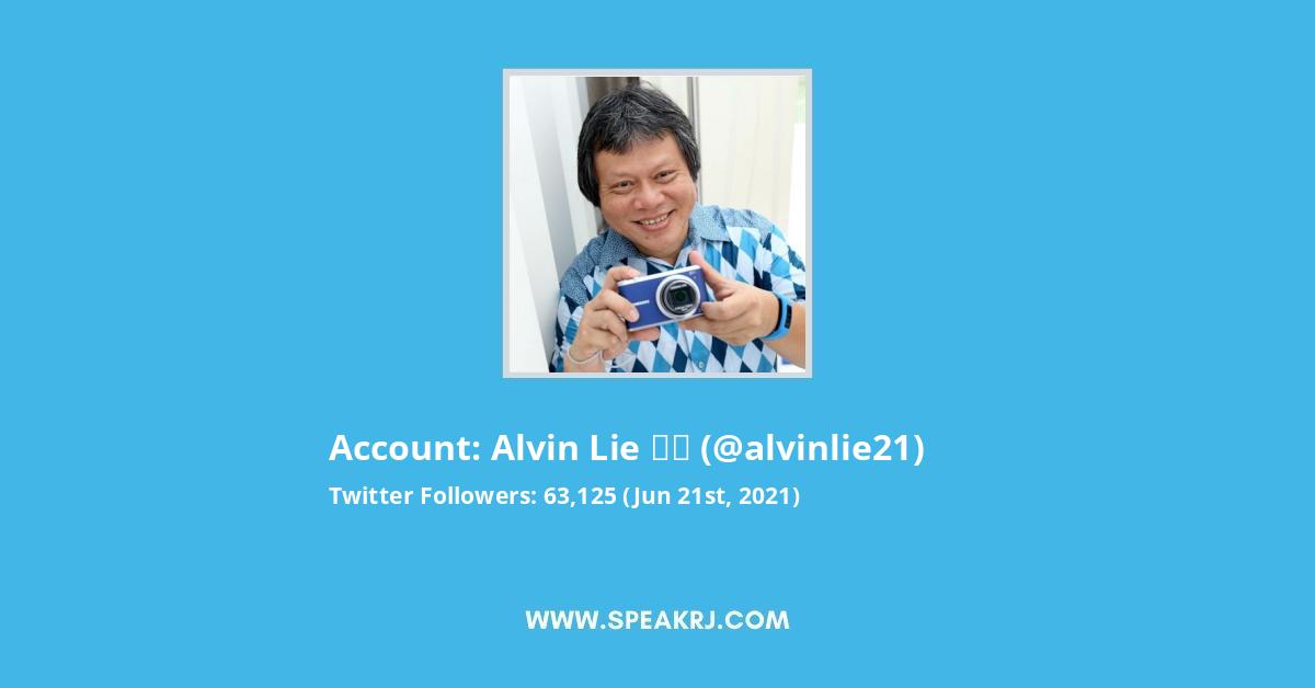 Alvin Lie ⚽ Twitter Followers Statistics / Analytics - SPEAKRJ Stats