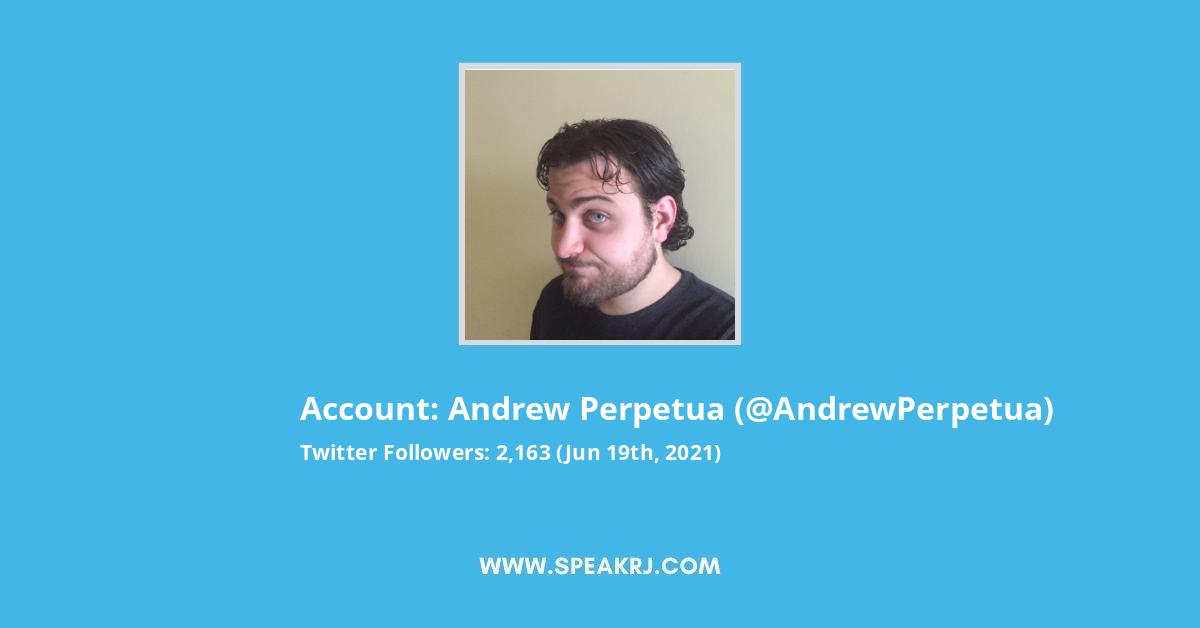 Andrew Perpetua Twitter Followers Statistics / Analytics - SPEAKRJ Stats