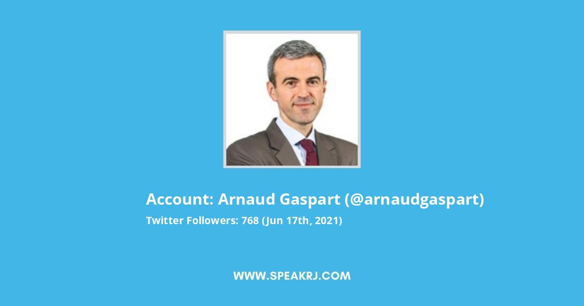 Arnaud Gaspart Twitter Followers Statistics / Analytics - SPEAKRJ Stats