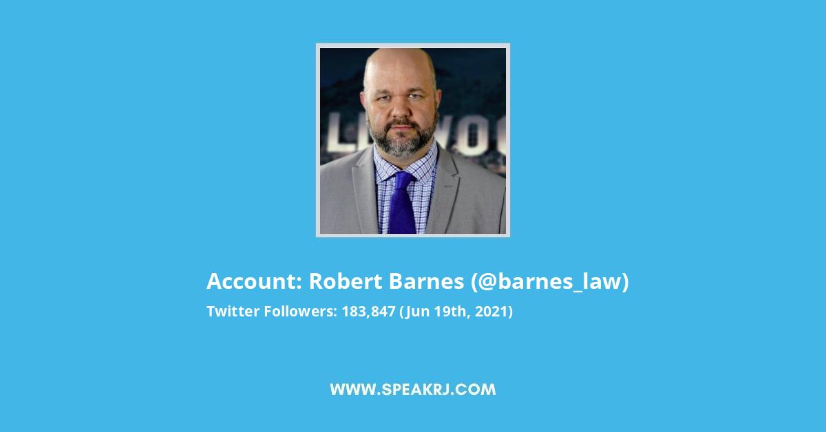Robert Barnes Twitter Followers Statistics / Analytics - SPEAKRJ Stats