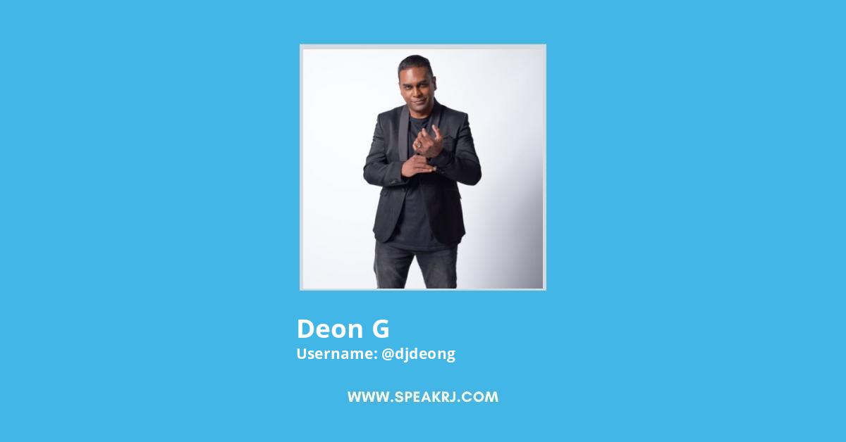 Deon G Twitter Followers Statistics / Analytics - SPEAKRJ Stats Deon G Twitter Followers Statistics / Analytics - SPEAKRJ Stats