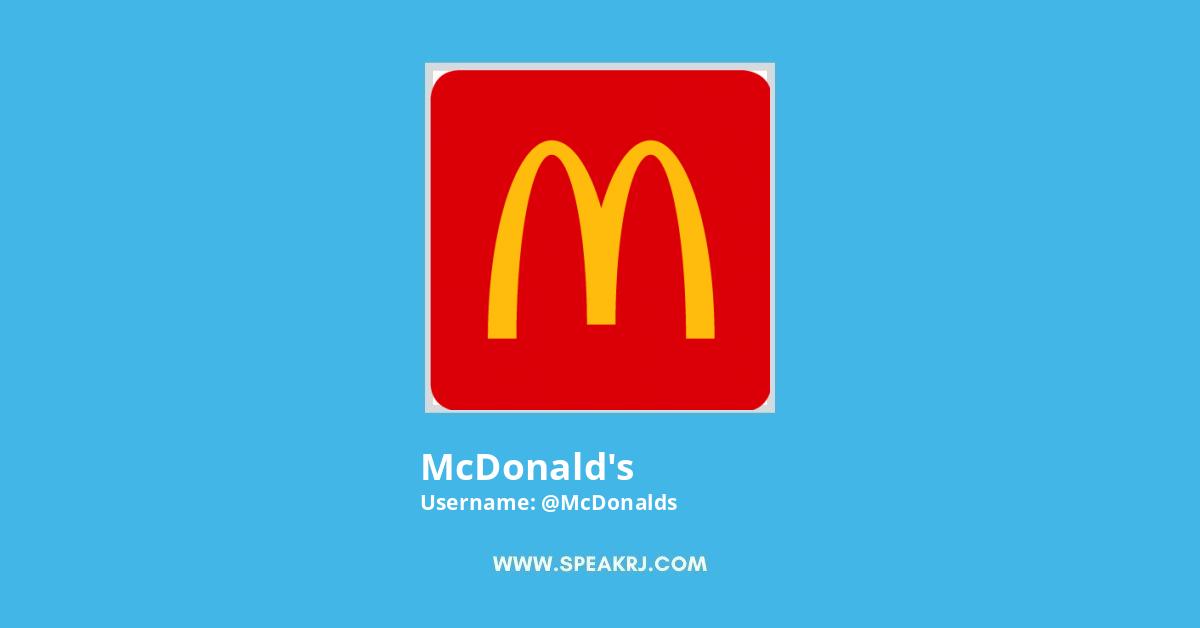 McDonald's Twitter Followers Statistics / Analytics - SPEAKRJ Stats