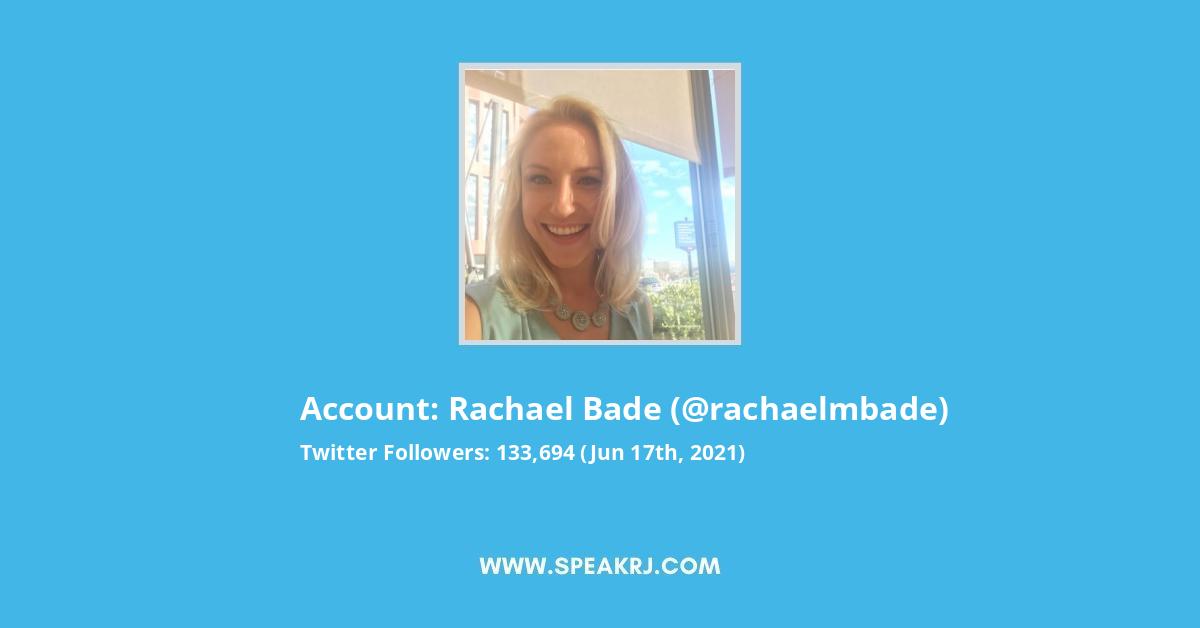 Rachael Bade Twitter Followers Statistics / Analytics - SPEAKRJ Stats