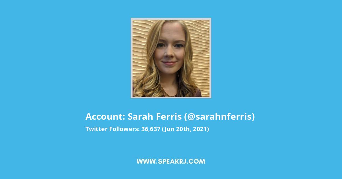 Sarah Ferris Twitter Followers Statistics / Analytics - SPEAKRJ Stats