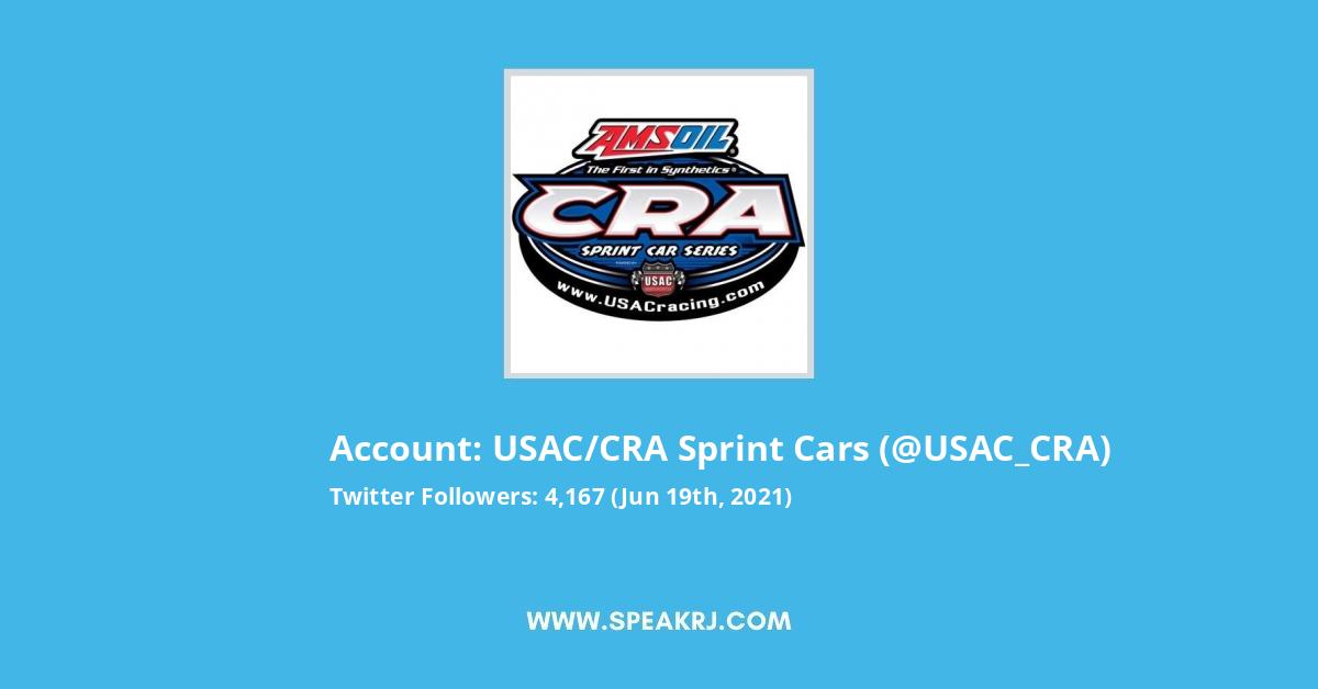 USAC/CRA Sprint Cars Twitter Followers Statistics / Analytics - SPEAKRJ ...