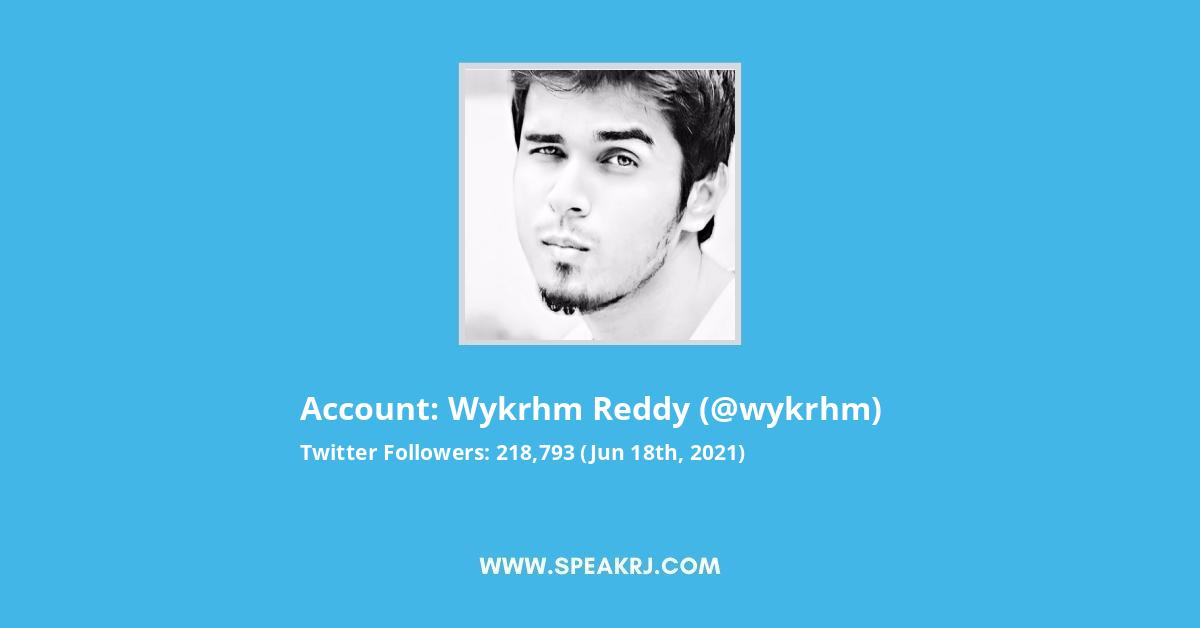 Wykrhm Reddy Twitter Followers Statistics / Analytics - SPEAKRJ Stats