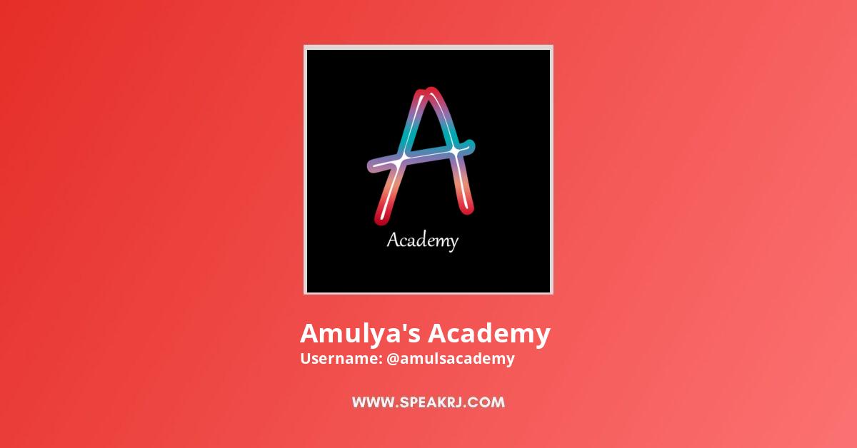 Amulya's Academy YouTube Channel Statistics / Analytics - SPEAKRJ Stats