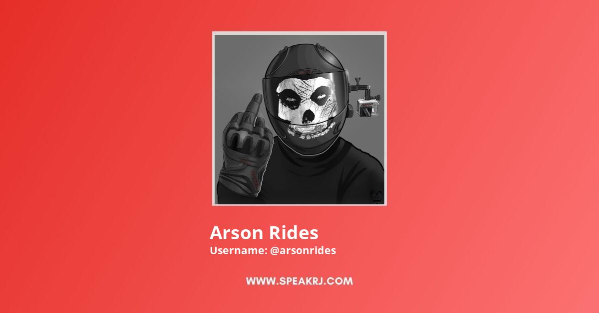 Arson Rides YouTube Channel Statistics / Analytics - SPEAKRJ Stats