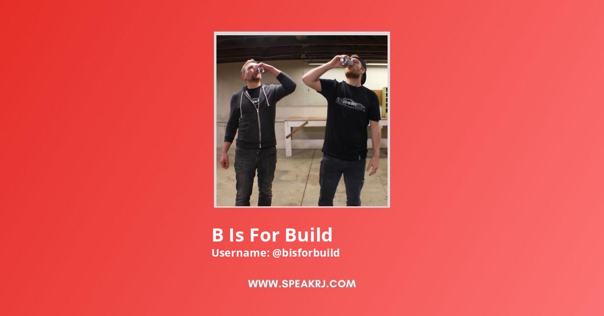 B Is For Build YouTube Channel Statistics / Analytics - SPEAKRJ Stats