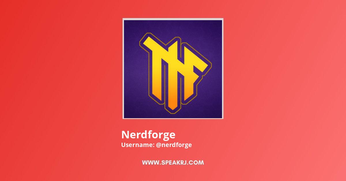 Nerdforge YouTube Channel Statistics / Analytics - SPEAKRJ Stats