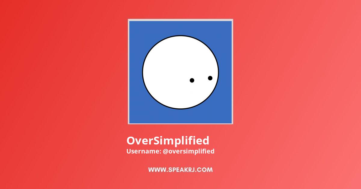 OverSimplified YouTube Channel Statistics / Analytics - SPEAKRJ Stats