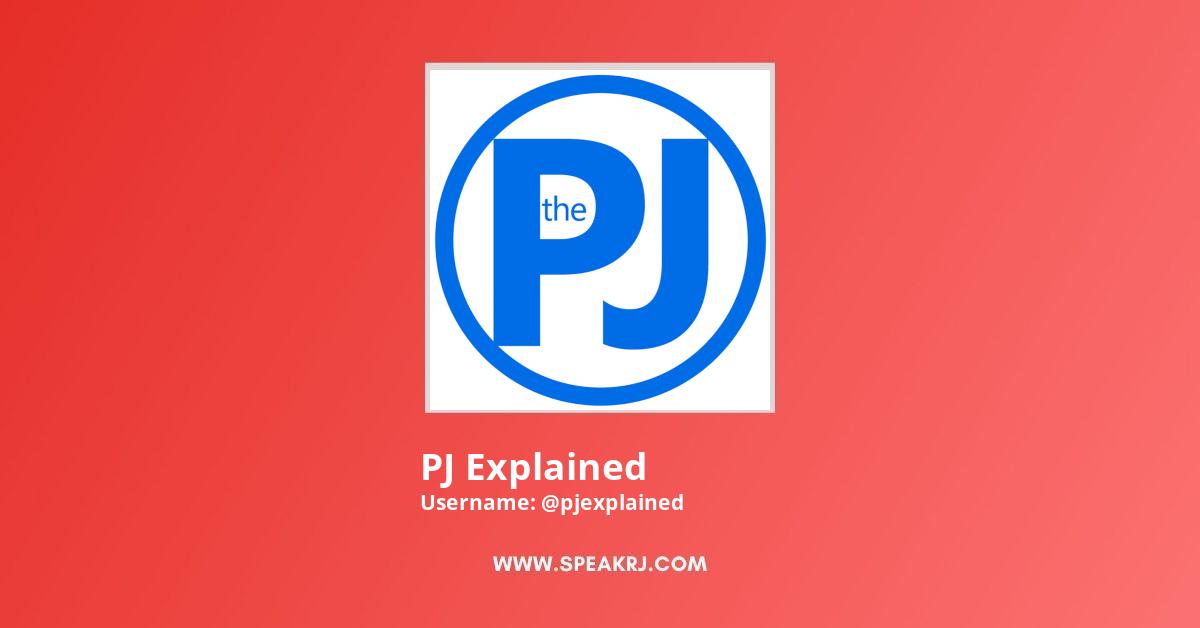 PJ Explained YouTube Channel Statistics / Analytics - SPEAKRJ Stats