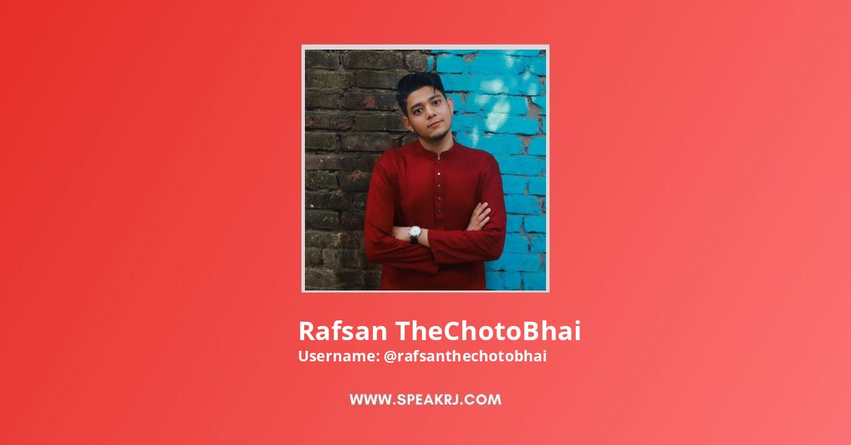 Rafsan TheChotoBhai YouTube Channel Statistics / Analytics - SPEAKRJ Stats