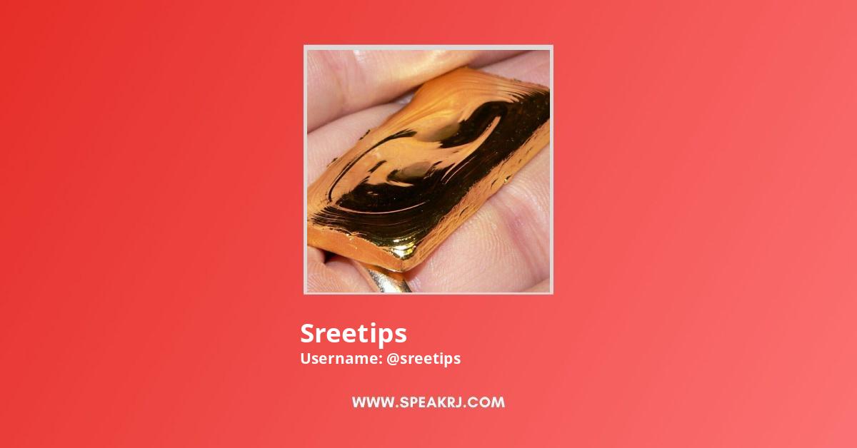 Sreetips YouTube Channel Statistics / Analytics - SPEAKRJ Stats