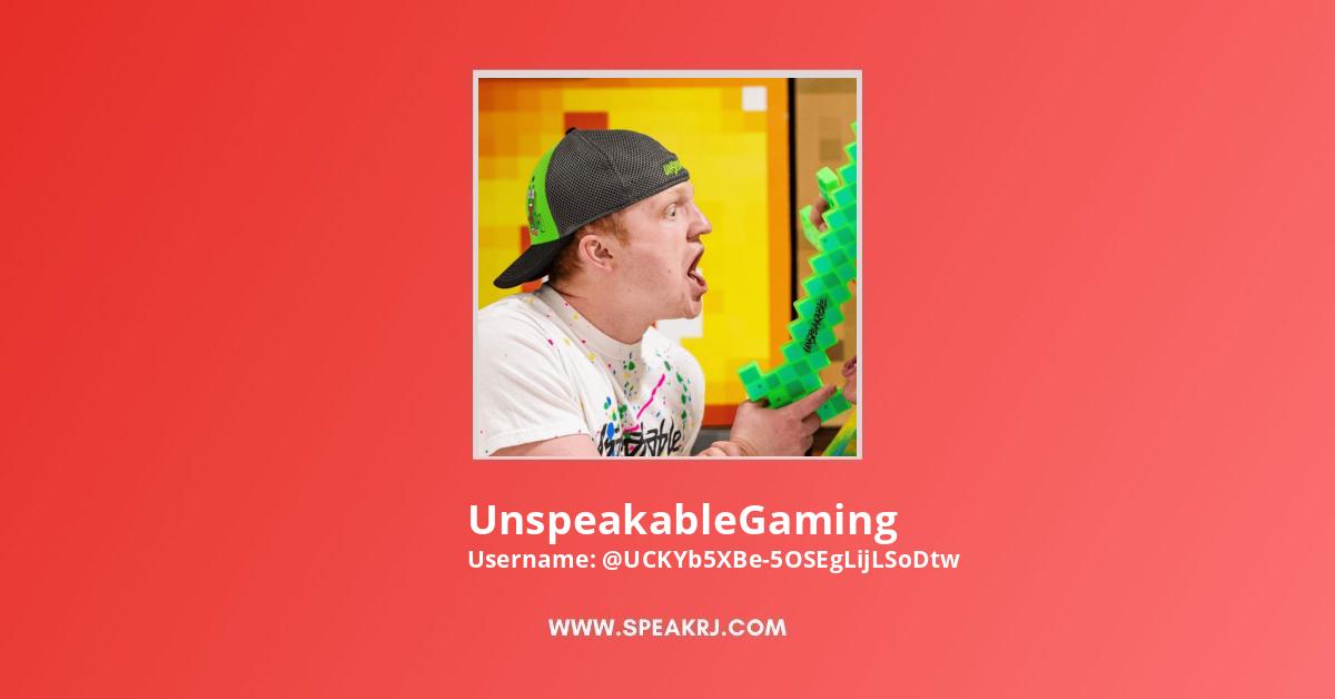 UnspeakableReacts YouTube Channel Statistics / Analytics - SPEAKRJ Stats